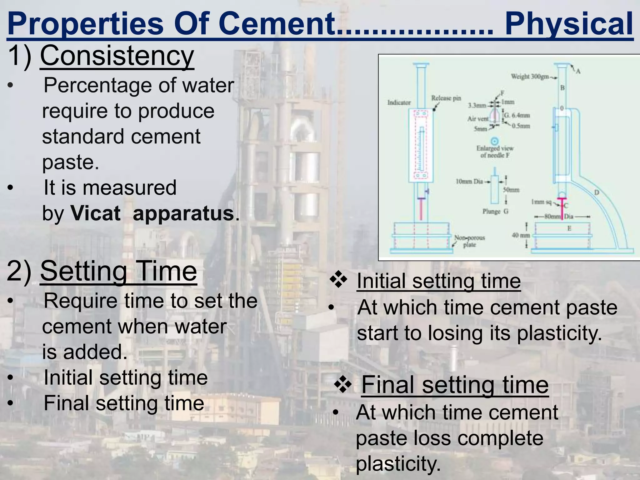 Types and properties of cement | PPTX