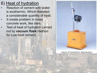 Types and properties of cement | PPTX