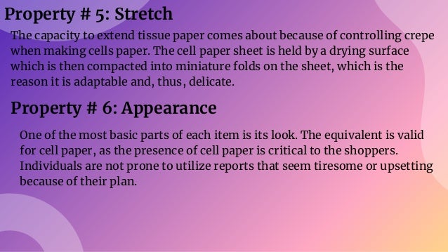 Types and properties of tissue paper | PPT