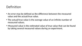 TYPES AND SOURCES OF ERRORS IN EPIDEMIOLOGY .pptx