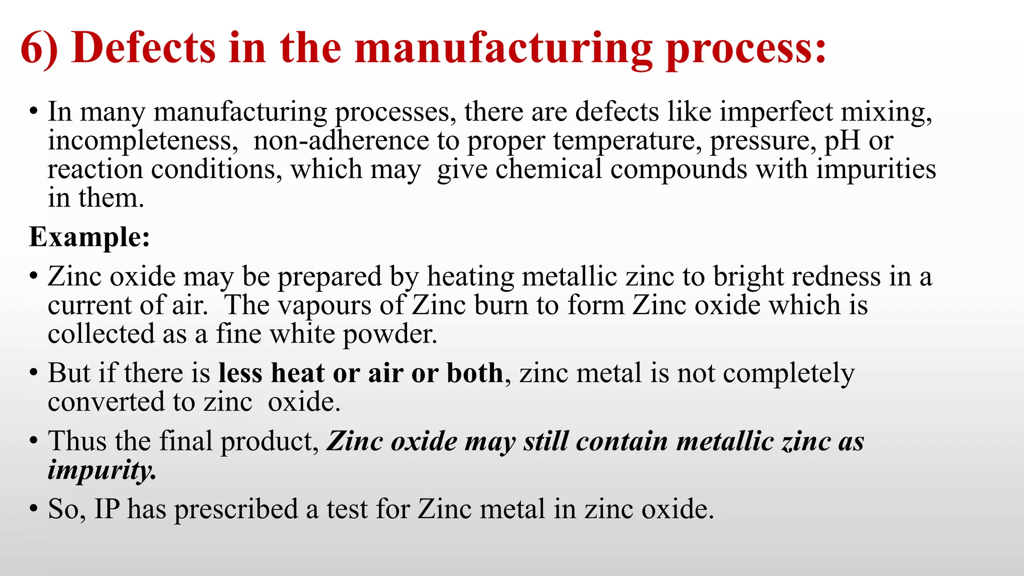 Types and Sources of impurities.pptx Pharmaceutical Inorganic chemistry ...