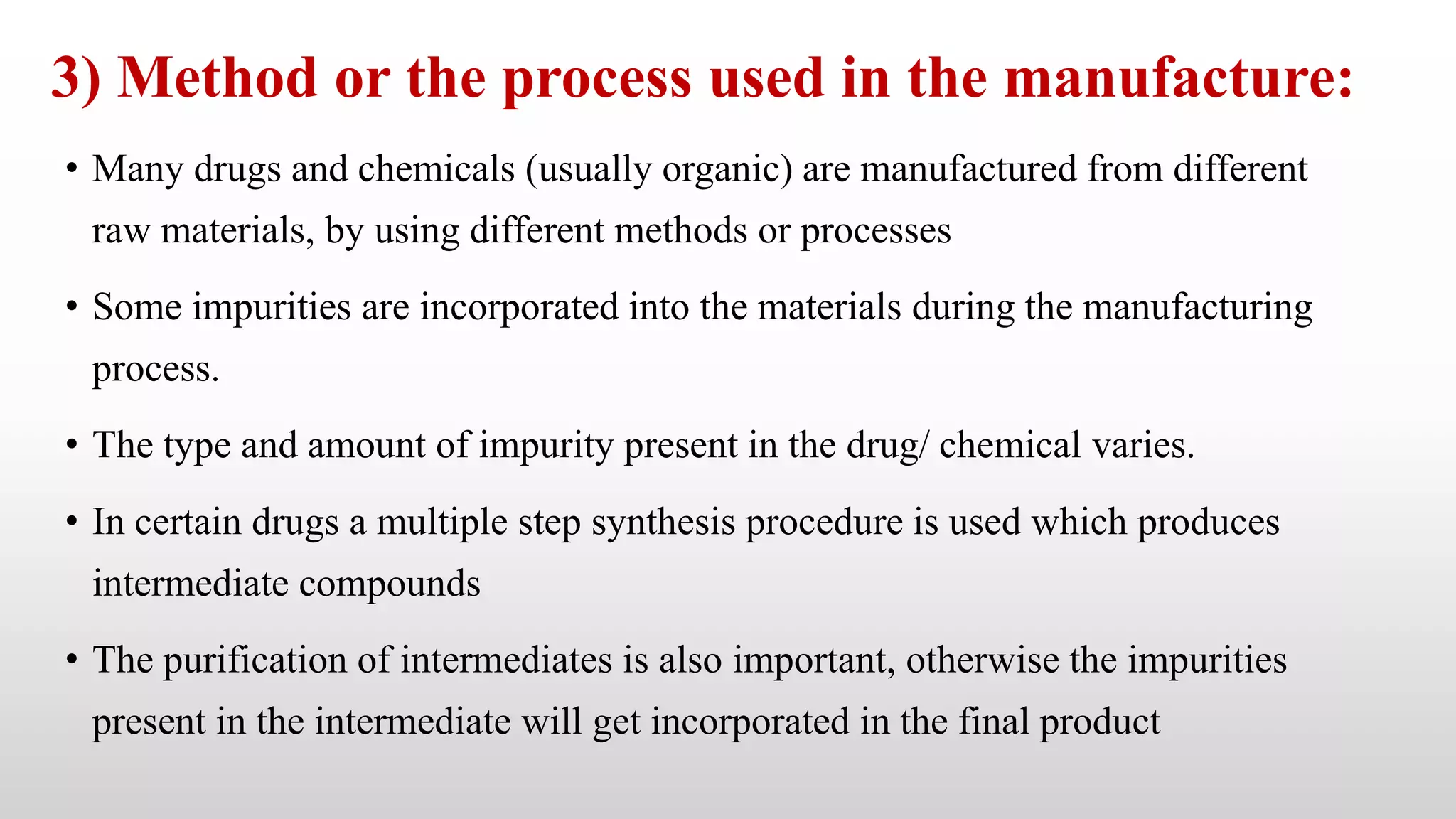 Types and Sources of impurities.pptx Pharmaceutical Inorganic chemistry ...