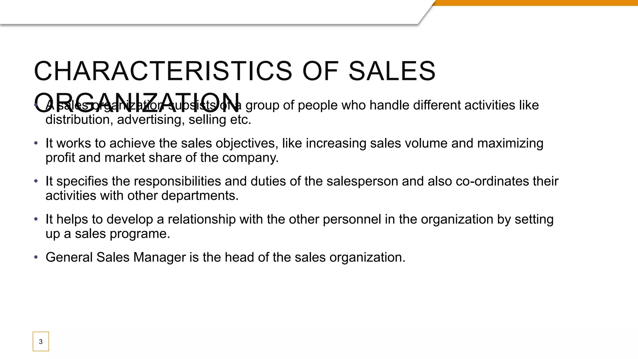 Types and structures of sales organization | PPTX
