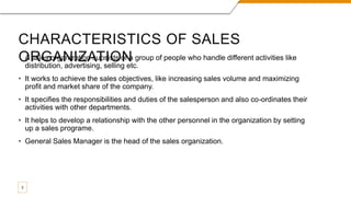 Types and structures of sales organization | PPTX