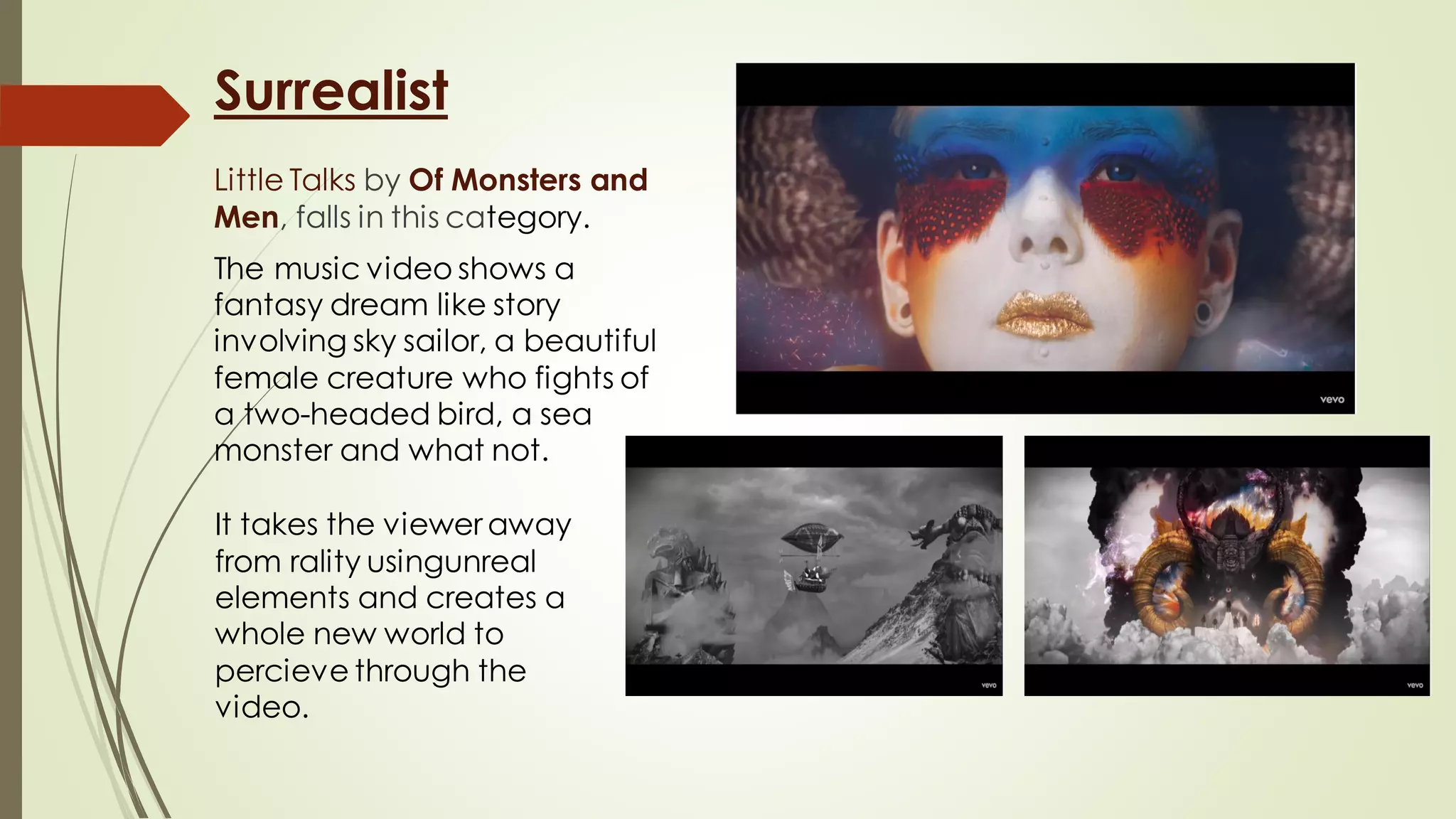 Types and styles of music video by Fatima Nawaz | PPT
