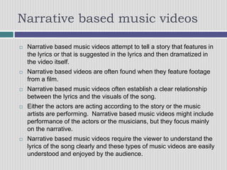 Types & Styles of music videos | PPTX