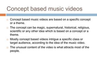 Types and Styles of music videos | PPT