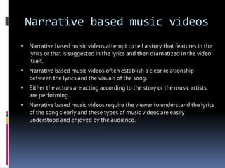 Types and styles of music videos | PPTX
