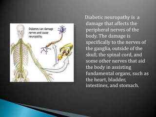 Types and Symptoms of Diabetic Neuropathy | PPTX