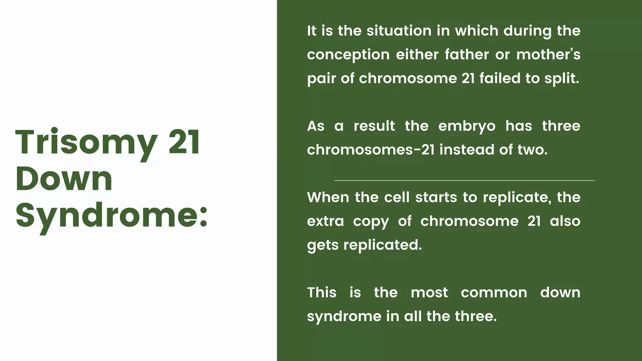 Types and symptoms of down syndrome. | PPT