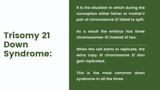 Types and symptoms of down syndrome. | PDF
