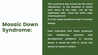Types and symptoms of down syndrome. | PDF