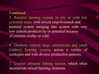 Types of Farming System | PPTX