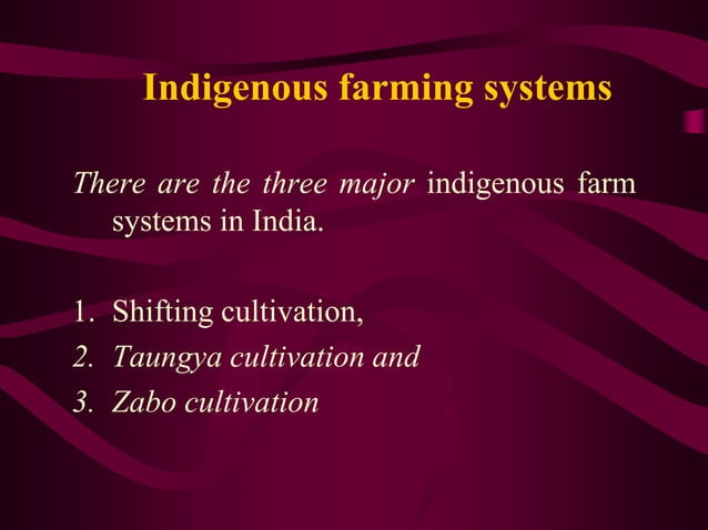 Types of Farming System | PPTX | Agriculture | Industries
