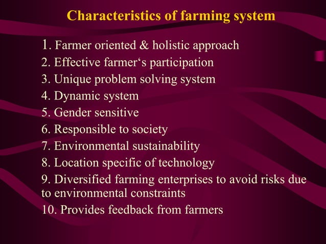 Types of Farming System | PPTX | Agriculture | Industries