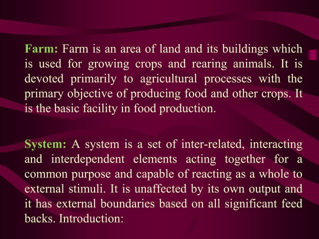 Types of Farming System | PPTX | Agriculture | Industries