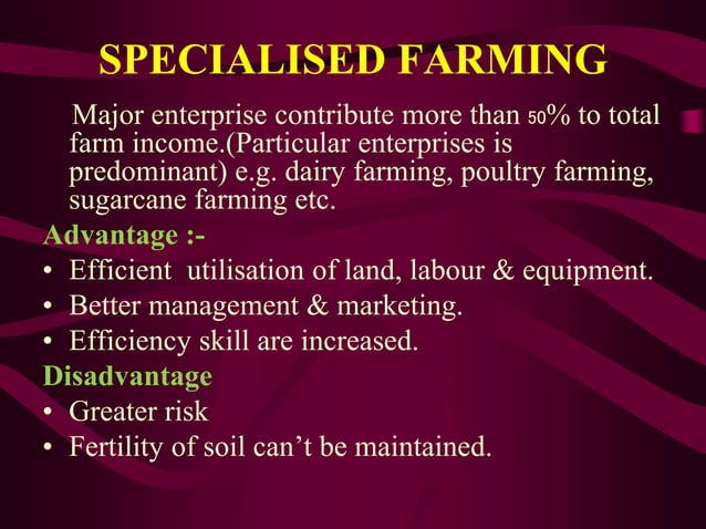 Types of Farming System | PPTX | Agriculture | Industries
