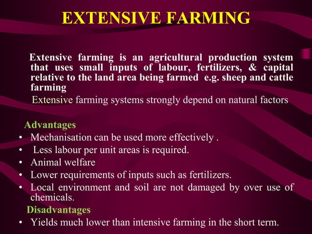 Types of Farming System | PPTX | Agriculture | Industries
