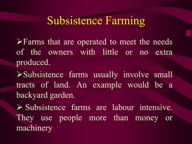 Types of Farming System | PPTX | Agriculture | Industries