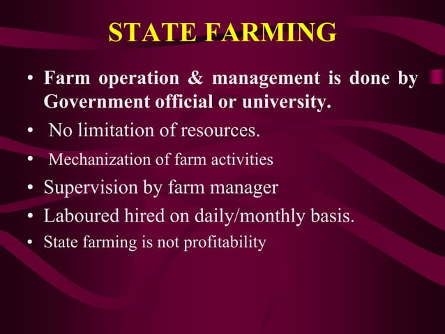 Types of Farming System | PPTX | Agriculture | Industries