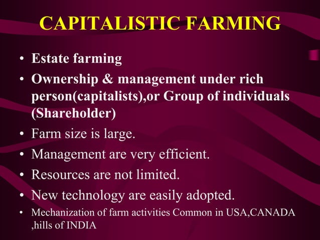 Types of Farming System | PPTX | Agriculture | Industries