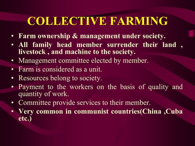 Types of Farming System | PPTX | Agriculture | Industries