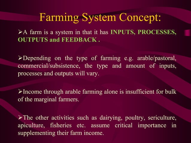 Types of Farming System | PPTX | Agriculture | Industries