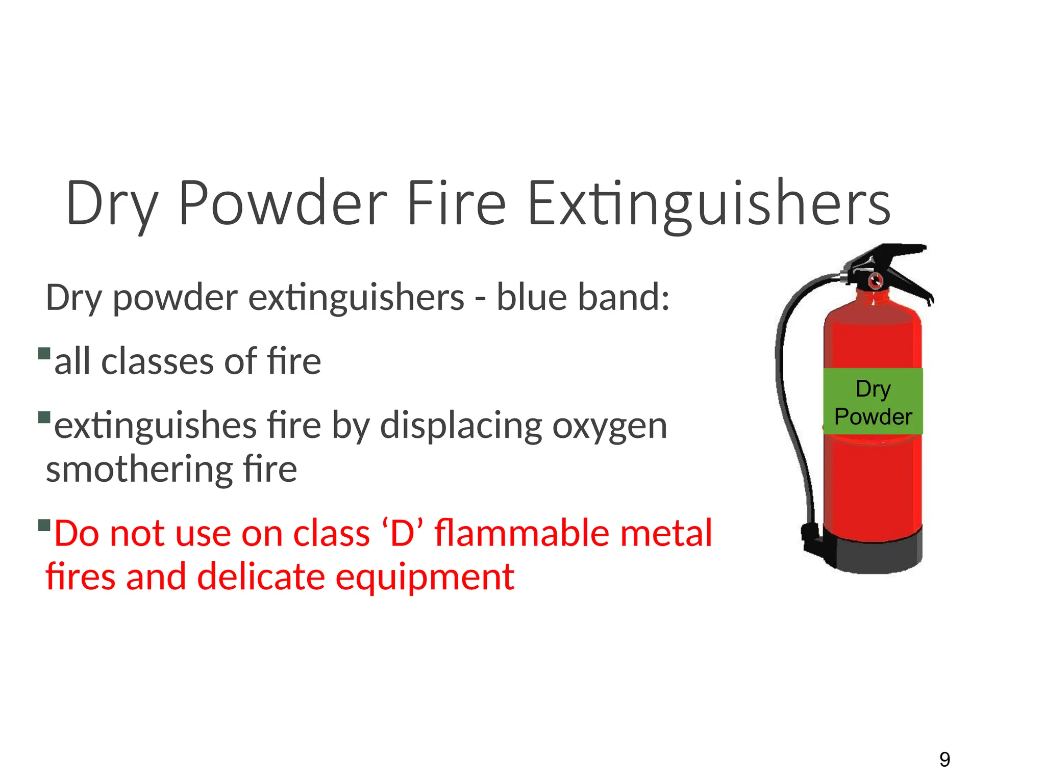 Types and use of fire extinguisherss.ppt