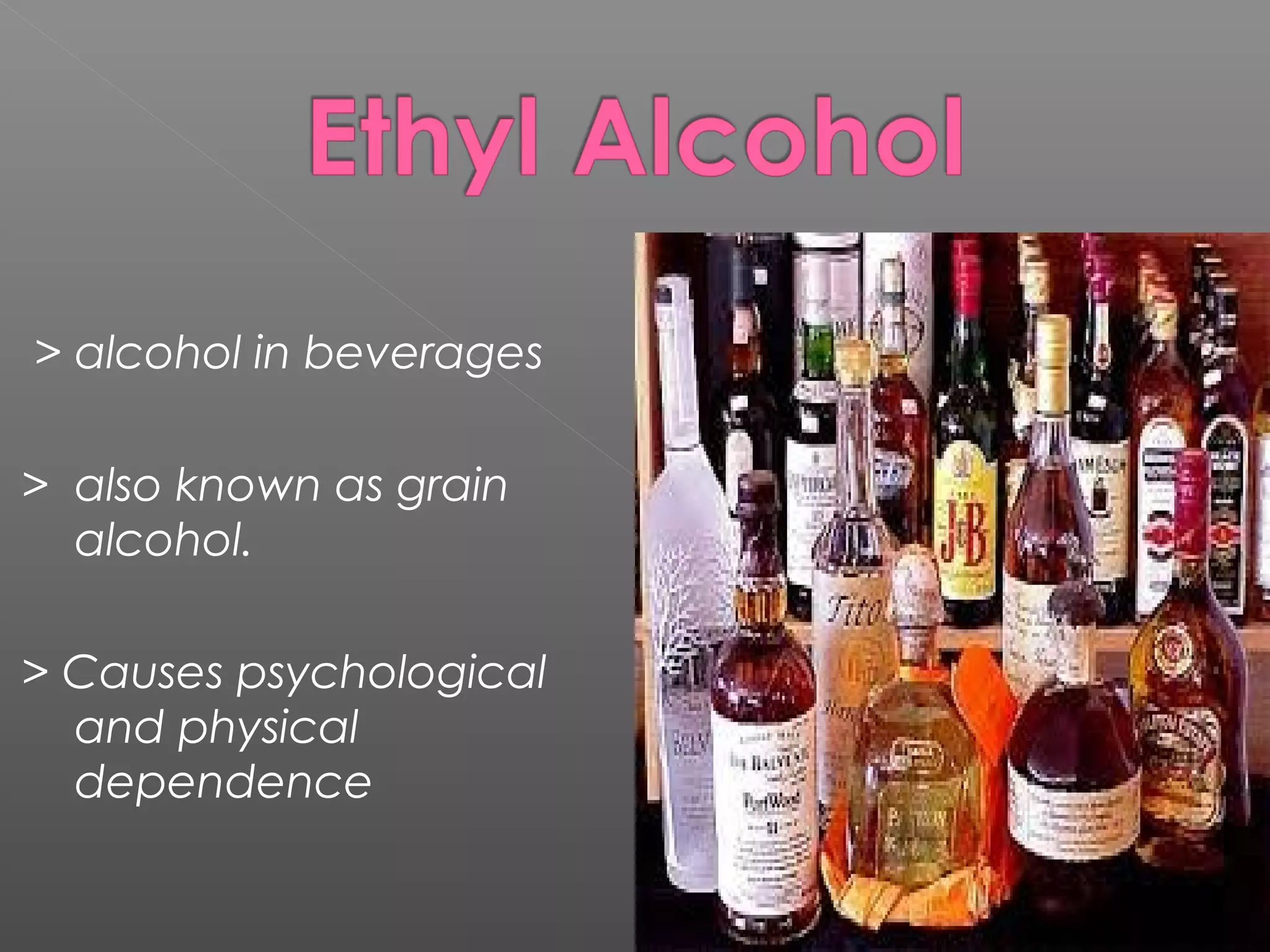 Types and Uses of Alcohol | PPT