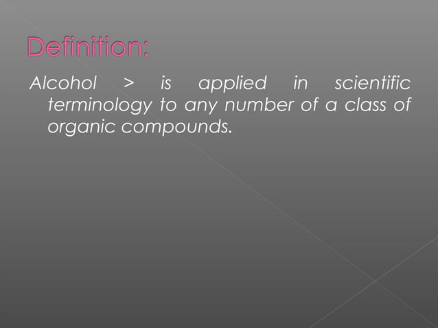 Types and Uses of Alcohol | PPT | Chemistry | Science