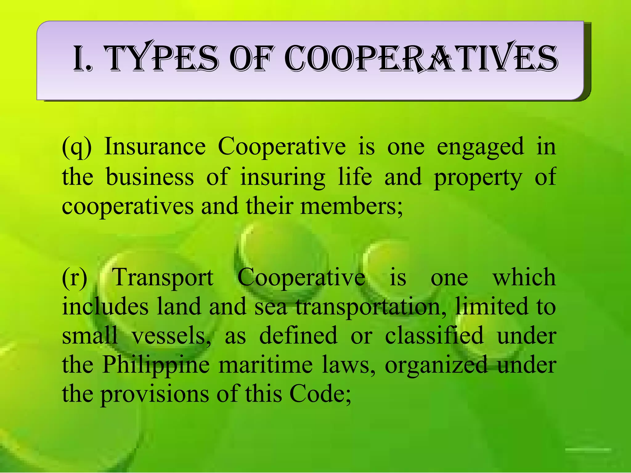Types & Categories of Cooperatives | PPT