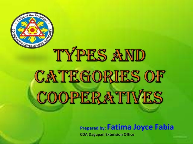 Types & Categories of Cooperatives | PPT
