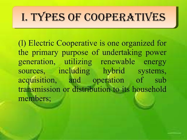 Types & Categories of Cooperatives | PPT