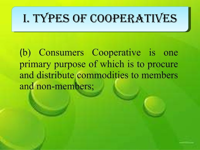 Types & Categories of Cooperatives | PPT