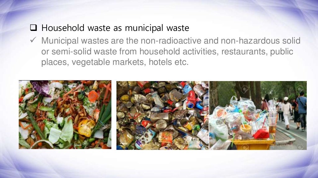 Types & collection of solid wastes