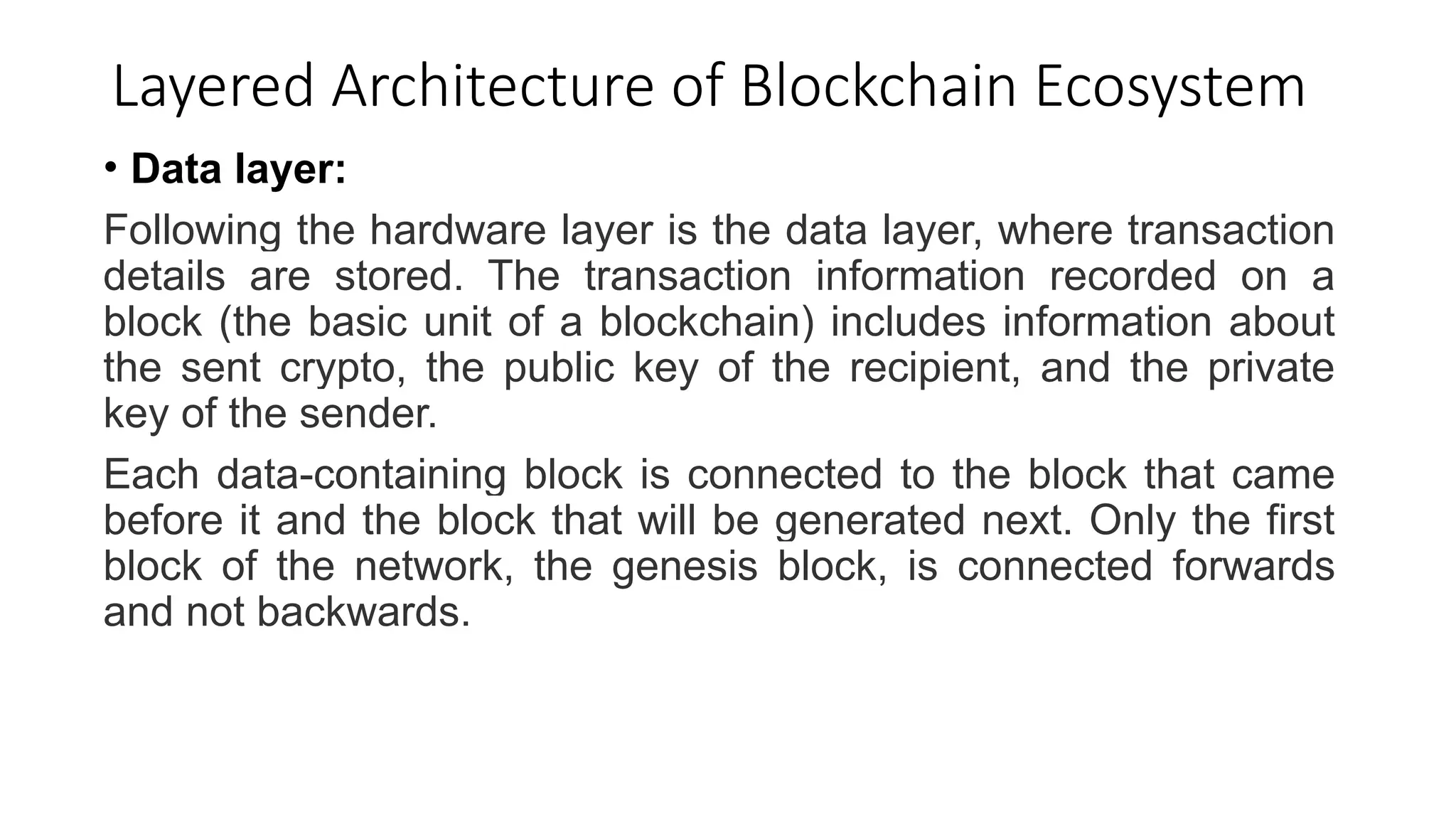 Types, Components Architecture of blockchain.pptx | Computer Networking | Computing