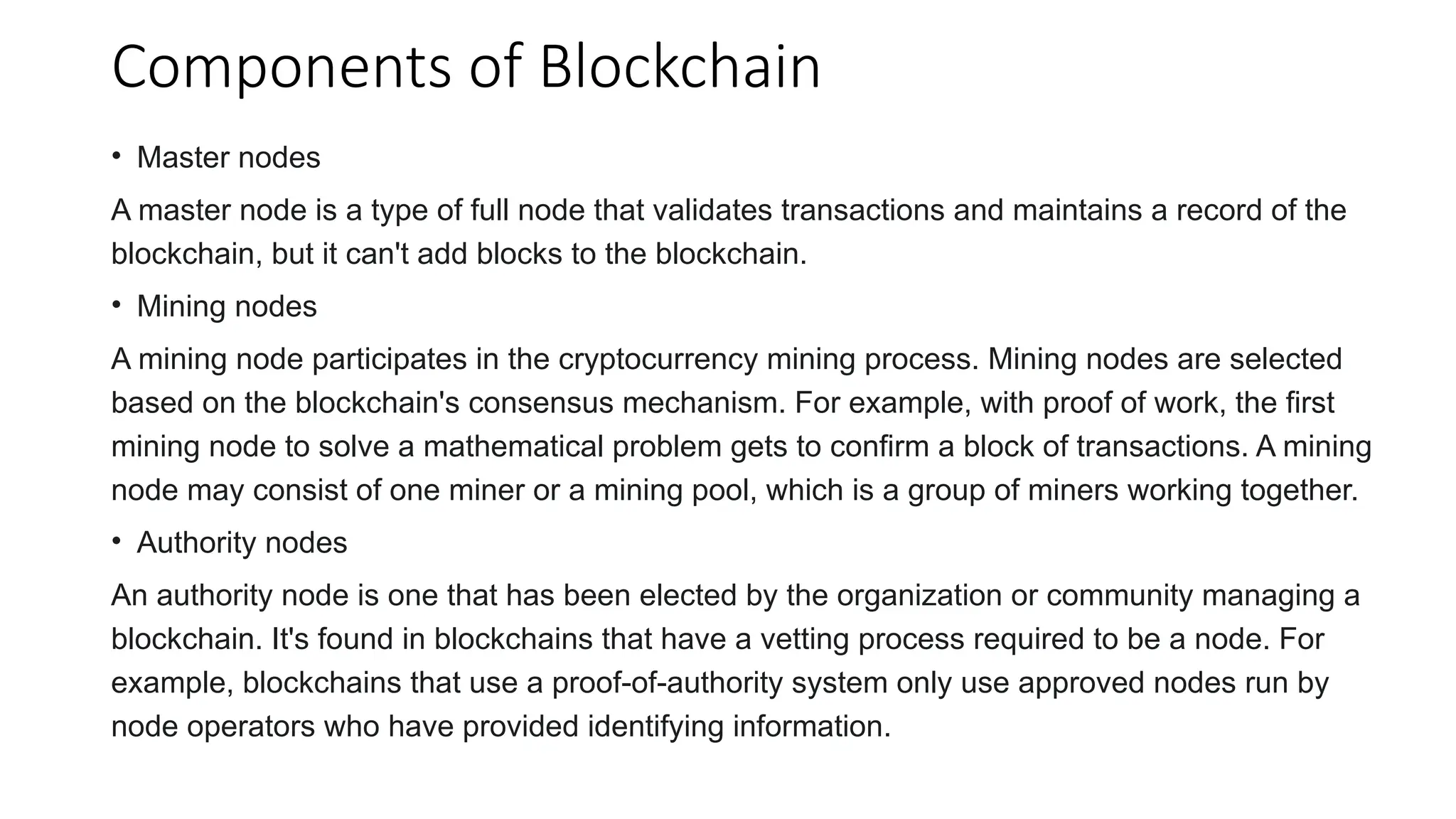 Types, Components Architecture of blockchain.pptx | Computer Networking ...