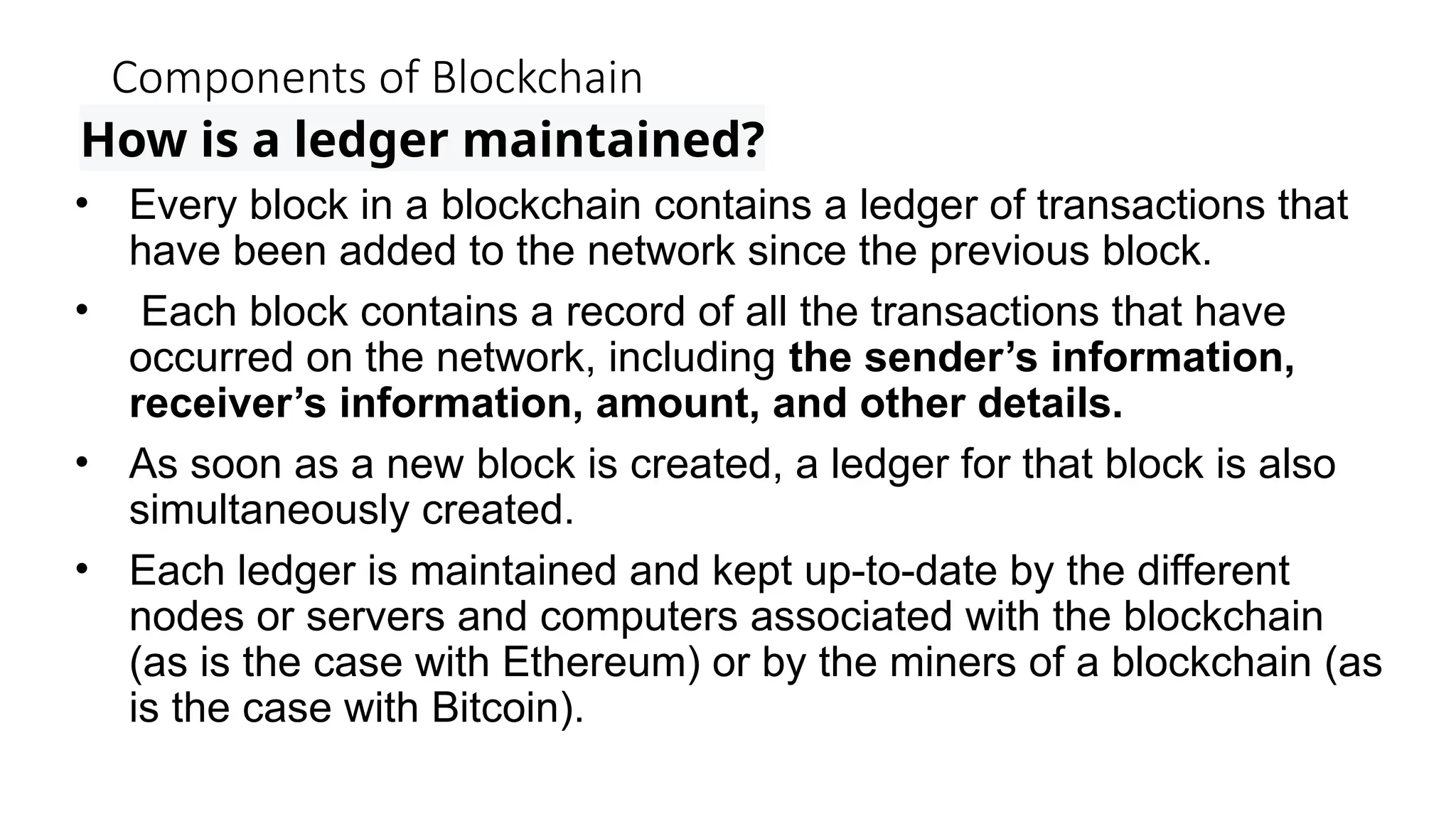Types, Components Architecture of blockchain.pptx | Computer Networking | Computing