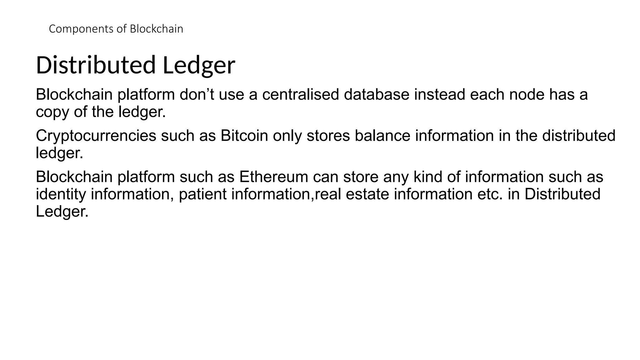 Types, Components Architecture of blockchain.pptx | Computer Networking | Computing