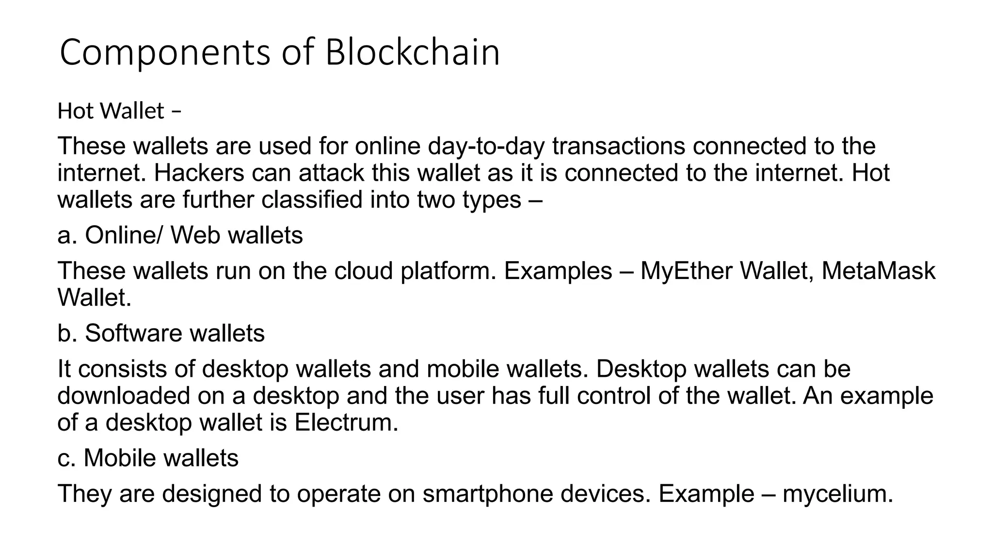 Types, Components Architecture of blockchain.pptx