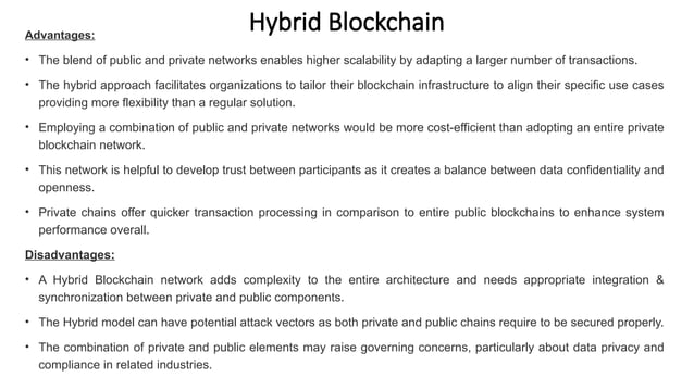 Types, Components Architecture of blockchain.pptx | Computer Networking | Computing