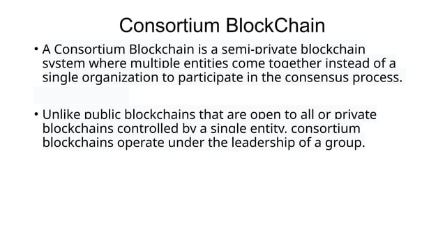 Types, Components Architecture of blockchain.pptx | Computer Networking | Computing