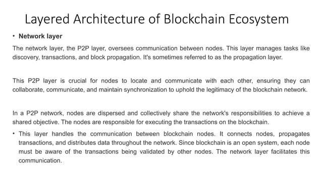 Types, Components Architecture of blockchain.pptx | Computer Networking | Computing