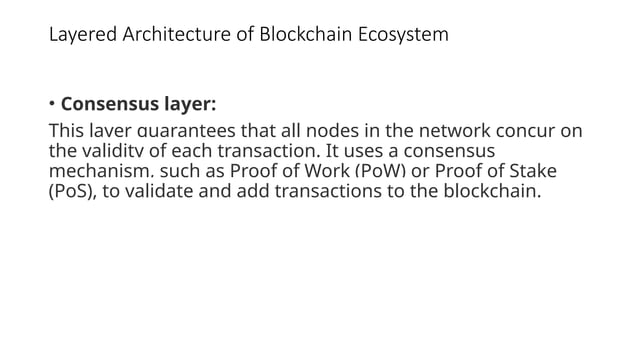 Types, Components Architecture of blockchain.pptx | Computer Networking | Computing
