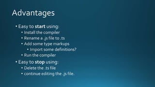 TypeScript intro | PPT