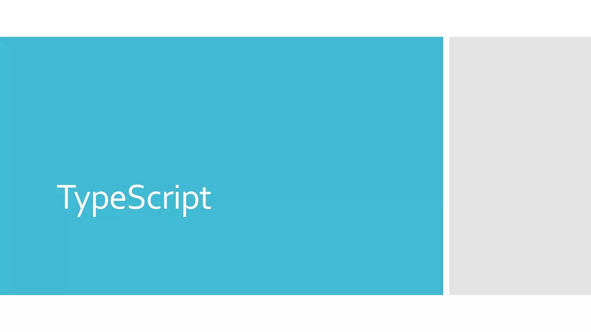 Type script | PPT
