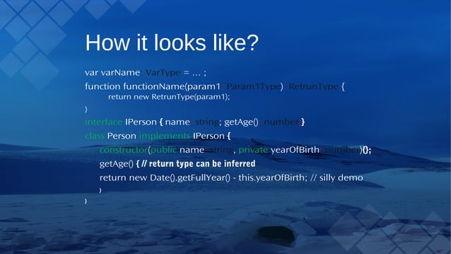 TypeScript intro | PPTX