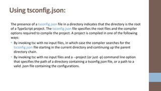 TypeScript: Basic Features and Compilation Guide | PPTX