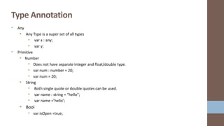 TypeScript: Basic Features and Compilation Guide | PPTX