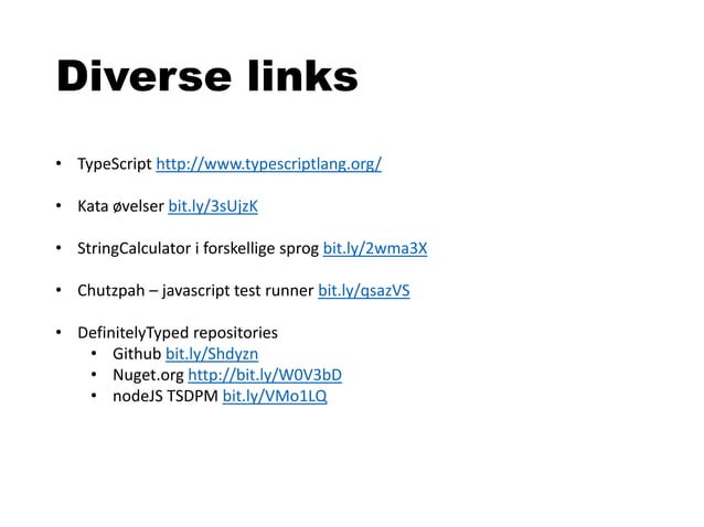 TypeScript kata: The TDD Style | PPT